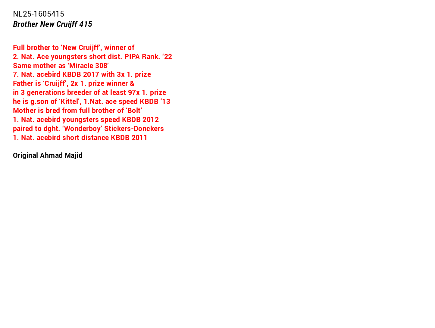 Brother New Cruijff 415 | PIPA